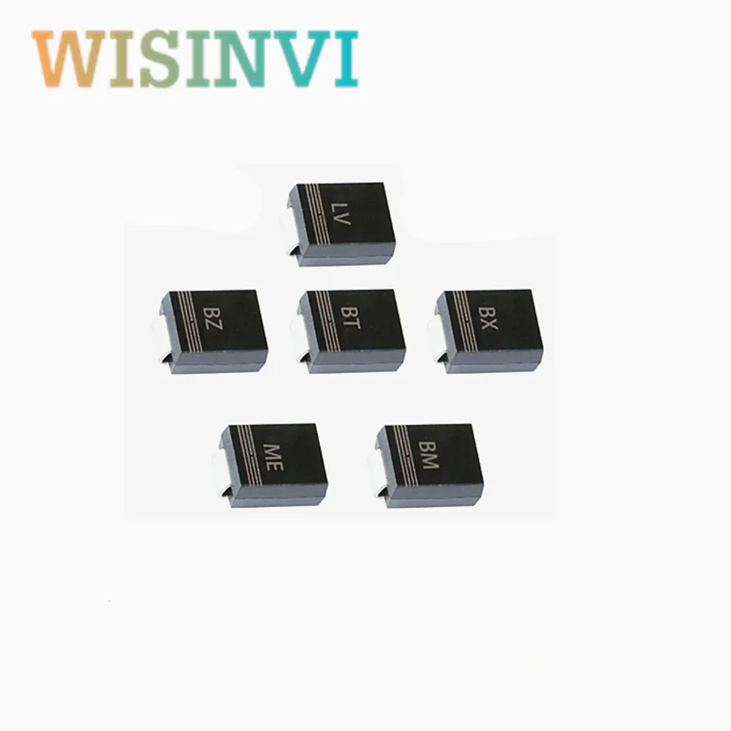 50Pcs-SMBJ58CA-SMBJ60CA-SMBJ64CA-SMBJ70CA-SMBJ75CA-SMBJ78A-SMBJ80A ...