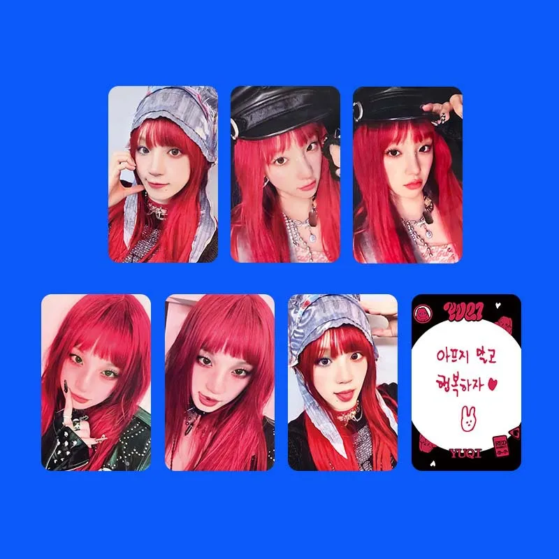 6Pcs-Set-Kpop-GIDLE-YUQI-SOLO-Album-Signing-Card-Photocard-1st-Mini ...