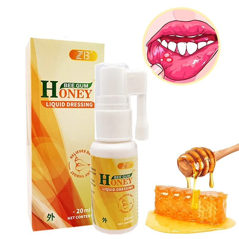 Natural Herbal Cool Oral Ulcer Pain Relieve Spray Propolis ...