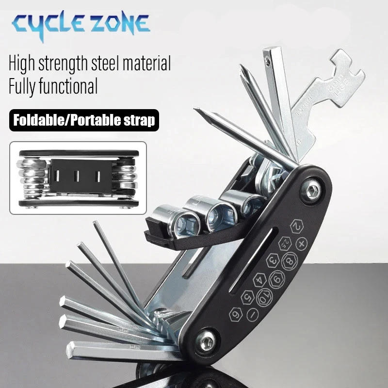 Bicycle Multi-functional Repair Tool 16 in 1 Bike Multi Repair Tools ...
