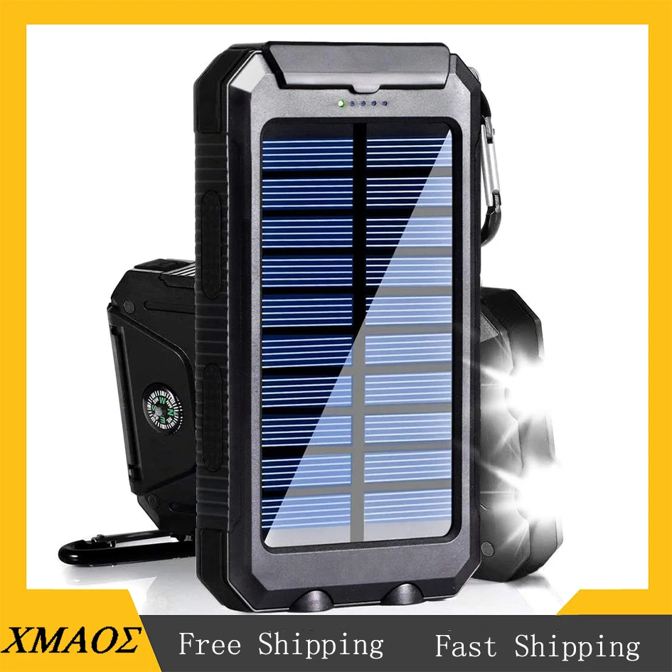 80000mah Solar Power Bank Outdoor Survival Camping Equipment Tool ...