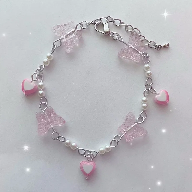Fairy Bracelets Aesthetic | Aesthetic Heart Bracelet | Aesthetic Y2k ...