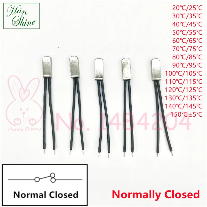 Normally Closed Thermal Protector KSD9700 20°C to 150°C NC Temperature ...