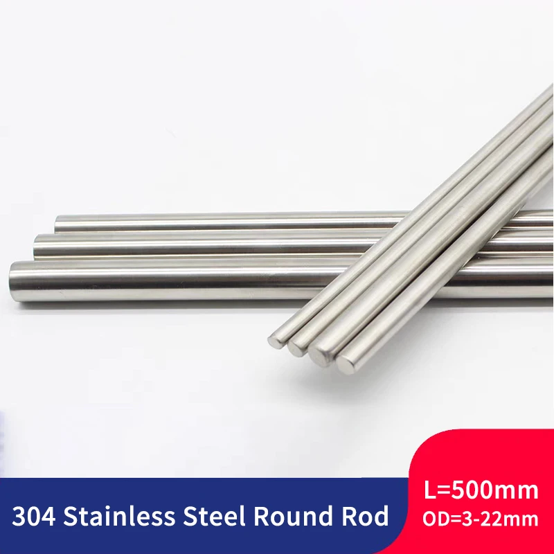 1PC-304-Stainless-Steel-Round-Rod-Model-Straight-Metal-Round-Shaft-Rods ...