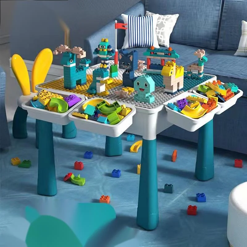 Children-s-building-block-table-compatible-with-puzzle-assembled-large ...