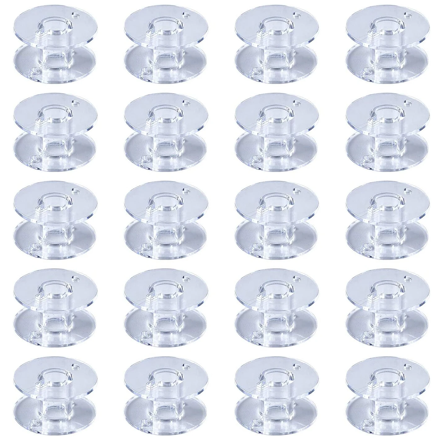 10-50-100Pcs-Transparent-Sewing-Machine-Spools-Home-Plastic-Empty-Spool ...