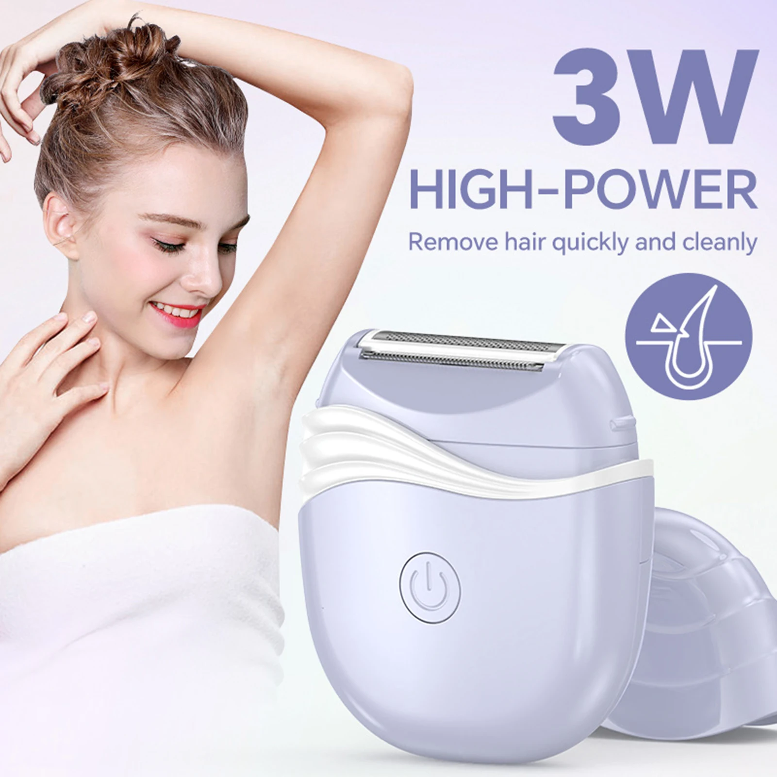Women-Hair-Removal-Machine-Trimmer-Waterproof-Electric-Cordless-Hair ...