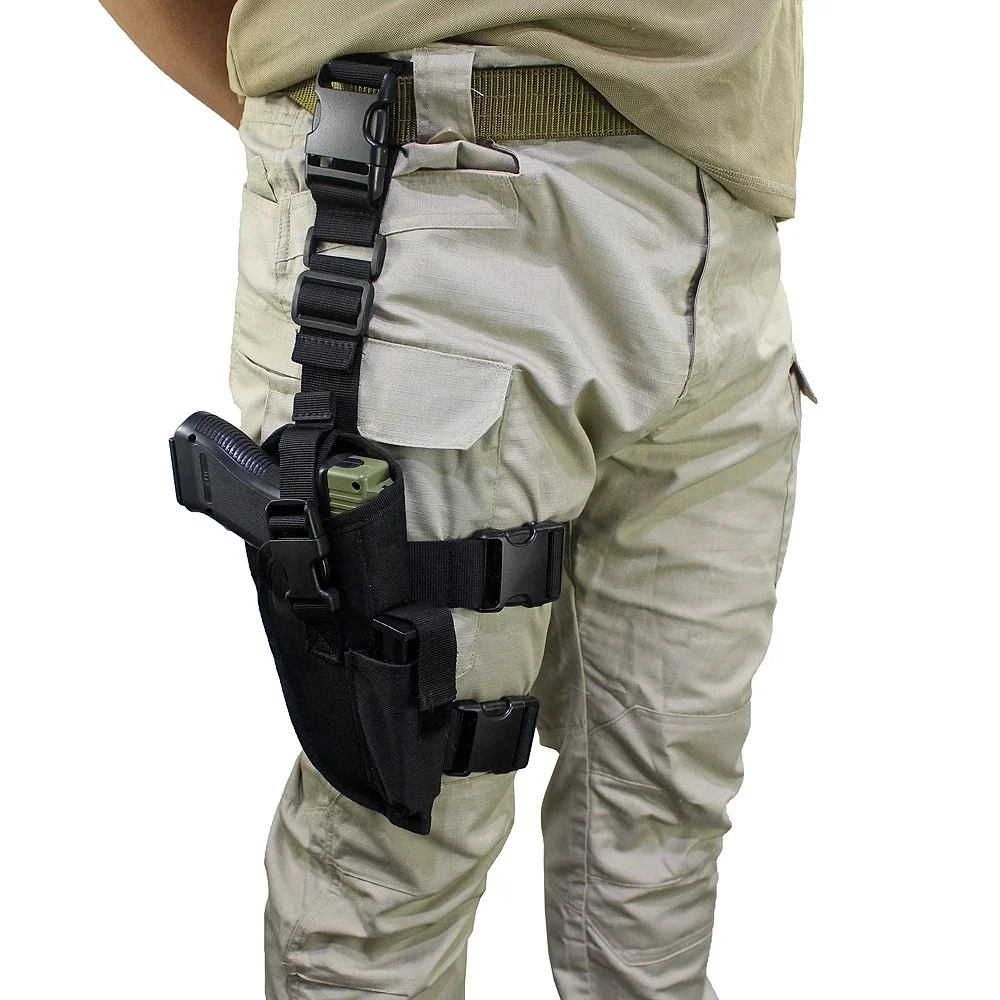 Tactical-Drop-Leg-Holster-Right-Handed-Thigh-Pistol-Gun-Holder-Leg ...