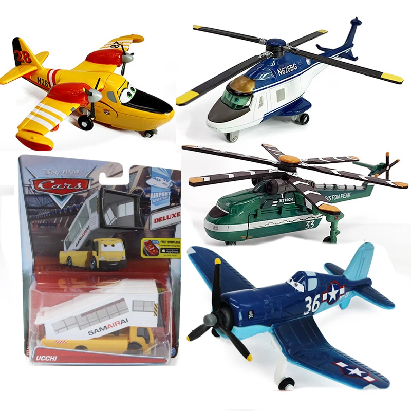 Disney Pixar Planes Set No.7 Dusty Crophopper Echo Bravo Airplane Model ...