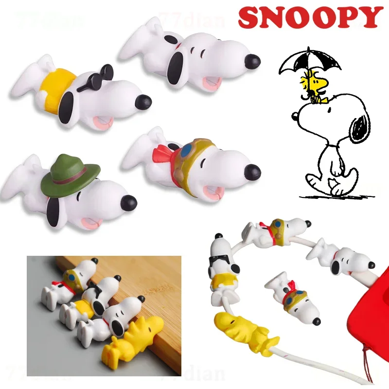 Snoopy-Cable-Protector-Cartoon-USB-Earphone-Saver-Cover-Bite-Holder ...