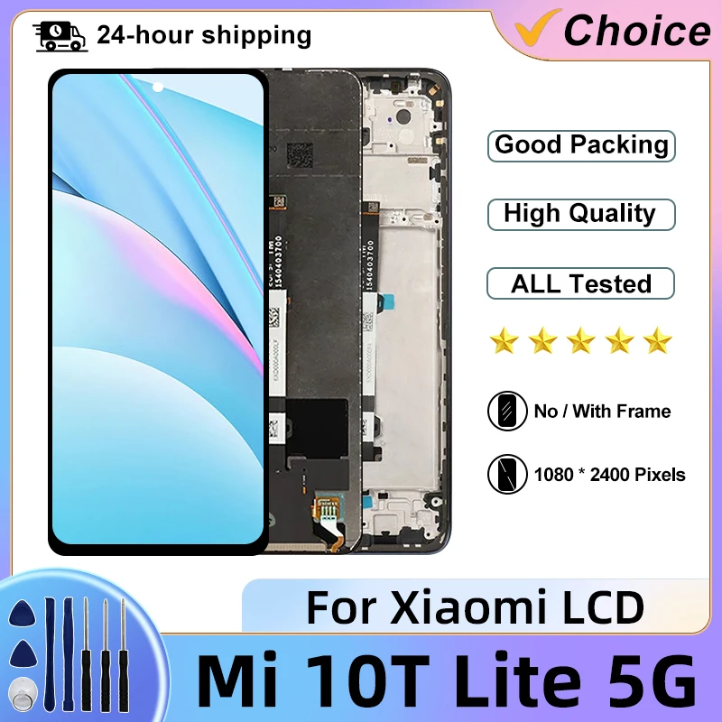 New-For-Xiaomi-Mi-10T-Lite-5G-Display-LCD-Touch-Screen-Digitizer-For ...