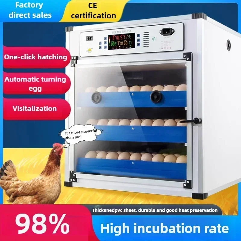 Automatic Egg Incubator 204 Eggs PVC Dual Electric Hatching Machine ...