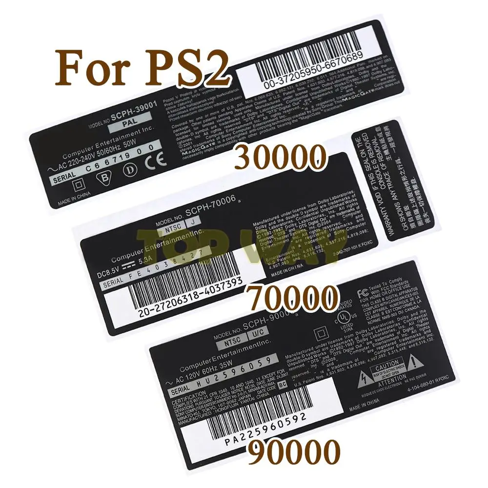 10pcs-Skin-Sticker-For-Playstation-2-PS2-30000-70000-90000-Custom-Decal ...