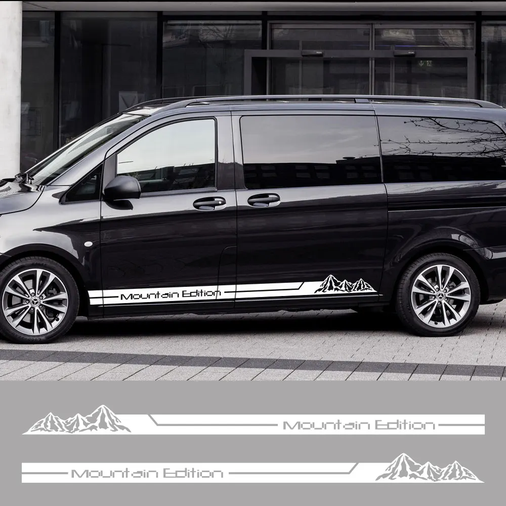 2Pcs-Car-Stickers-For-Mercedes-Benz-Vito-V-Class-Viano-W638-W639-W447 ...