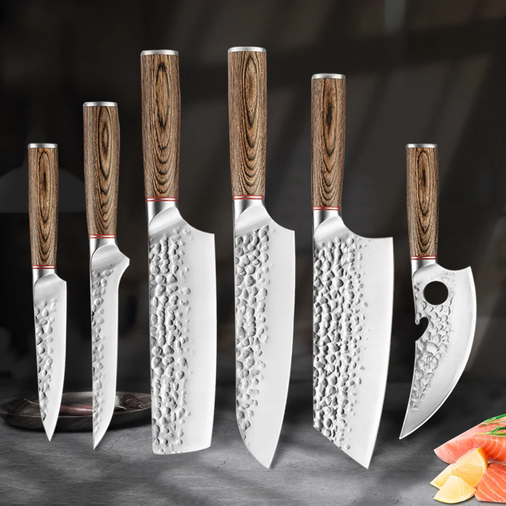 K-chenchef-Messer-hand-geschmiedet-Hammer-Obst-Gem-se-Fleisch-Metzger ...