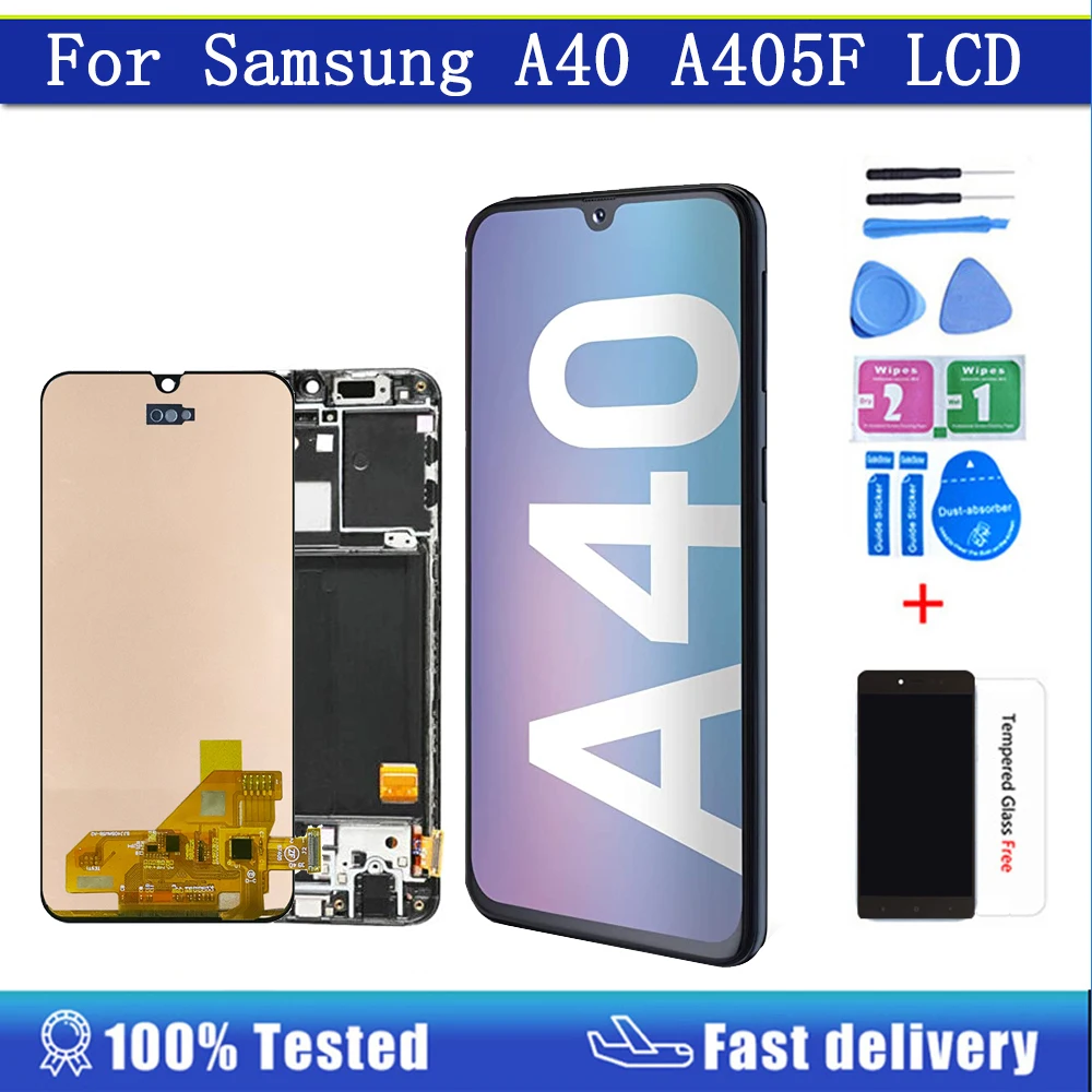 Original-5-9-Display-For-Samsung-A40-A405-LCD-For-SM-405-SM-405S-Touch ...