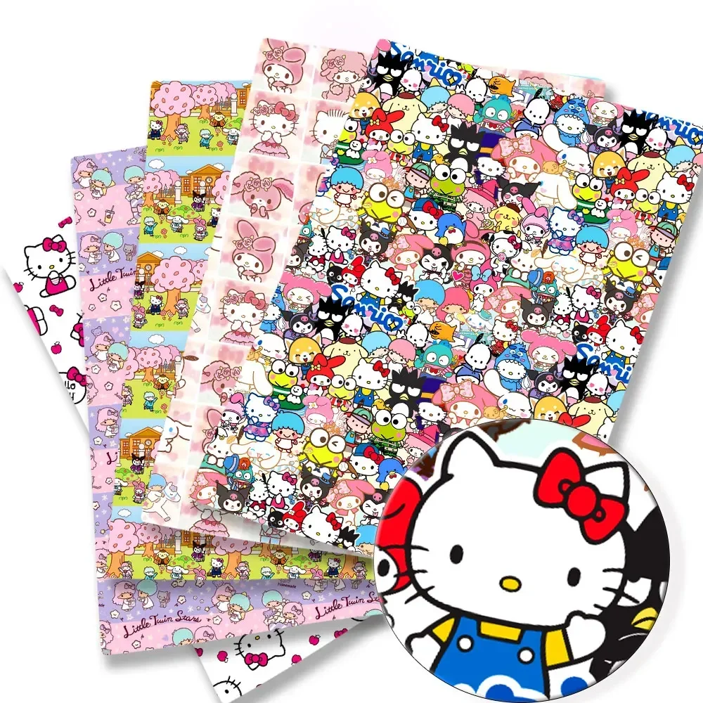 Hello Kitty sanrio Cartoon cotton fabric Patchwork Tissue Kid Home ...