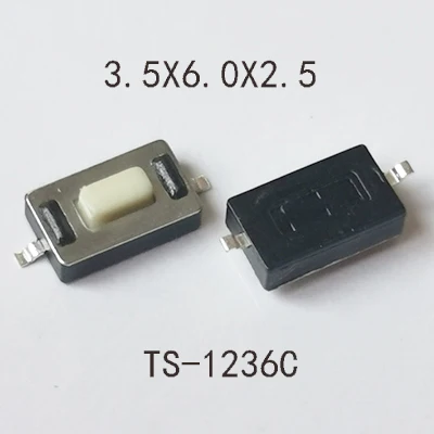 50PCS 4X6mm 3x6mm H 2.5mm 2Pin SMD Momentary Button Switch Remote ...