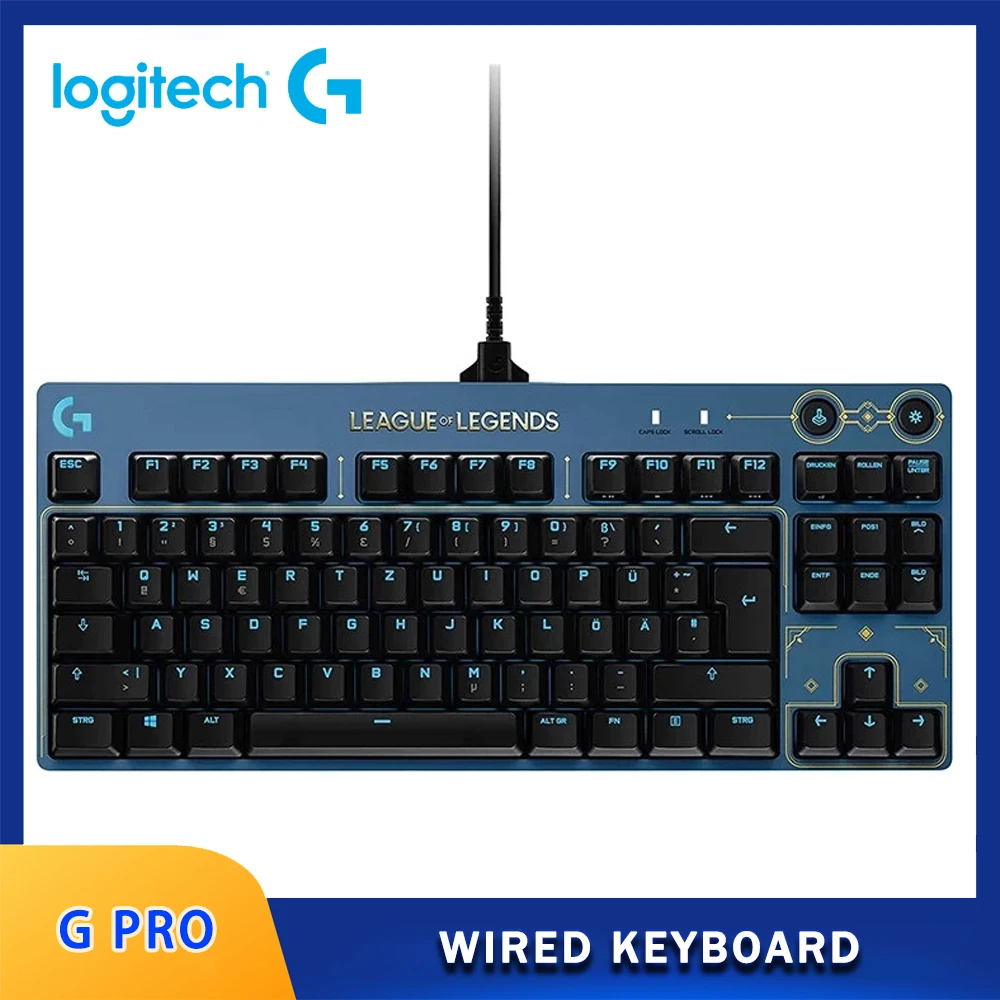 New-Logitech-G-PRO-Mechanical-Gaming-Keyboard-Ultra-Portable-Tenkeyless ...