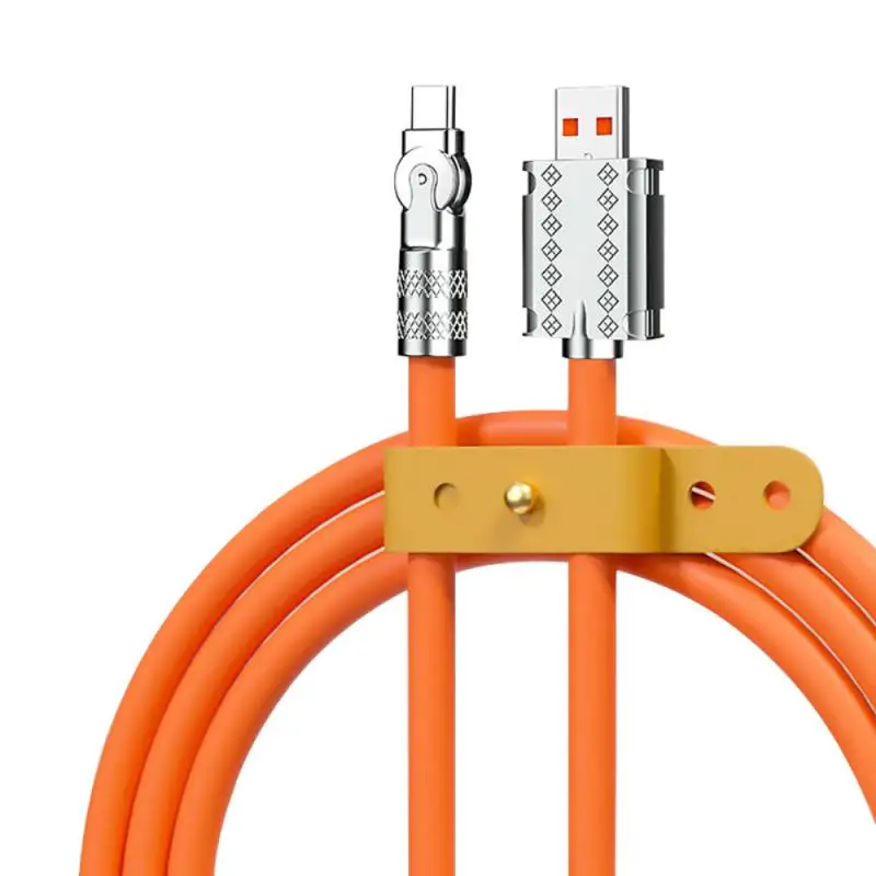 120W-6A-TYPE-C-Fast-Charge-Cable-180-Rotating-Phone-Charger-Usb-Cable ...
