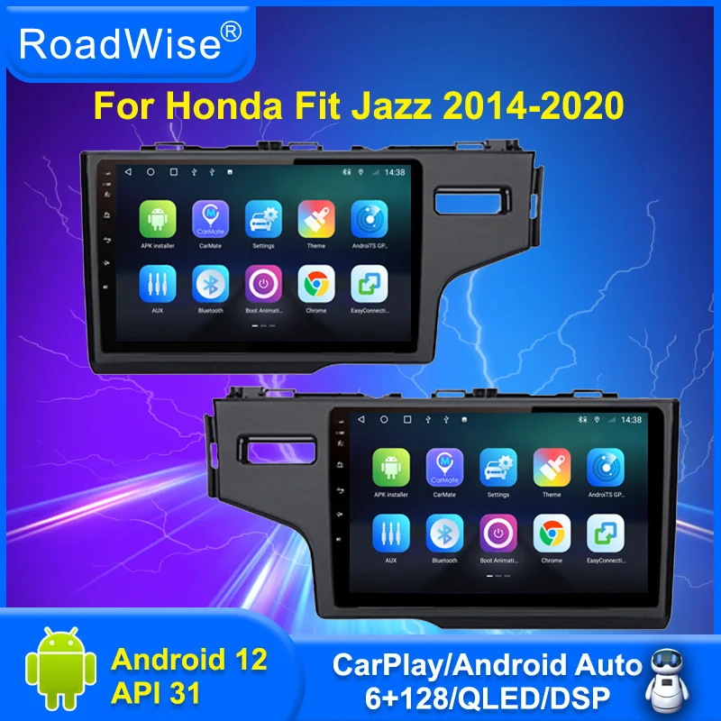 Android 12 For HONDA Fit Jazz 2014 2015 2016 2017 2018 2020 Car Radio ...