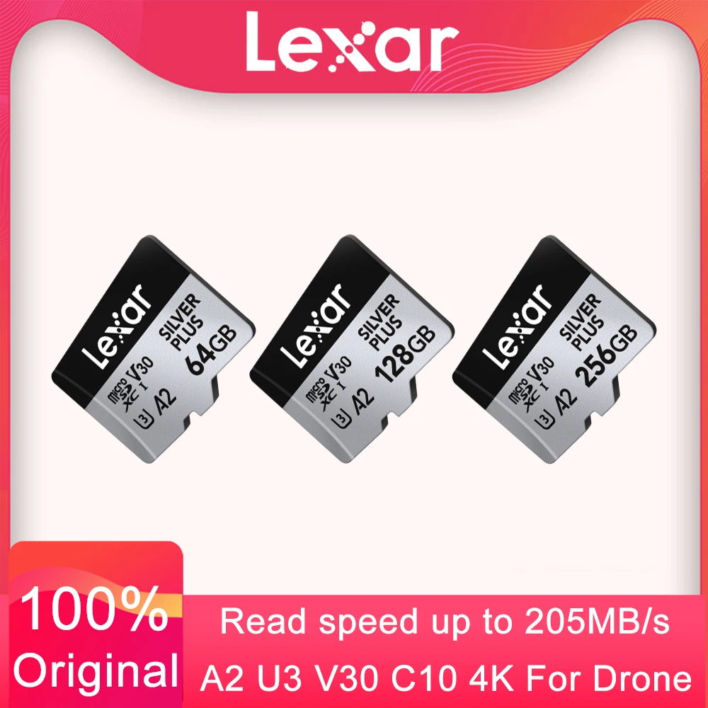 Lexar-Memory-Card-SILVER-PLUS-64GB-128GB-MicroSD-Card-TF-1366x-Micro-SD ...