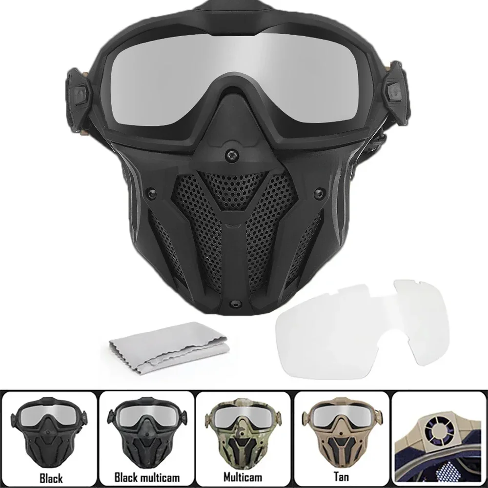 Tactical-Airsoft-Mask-Detachable-Goggles-with-Anti-fog-Fan-Tactical ...