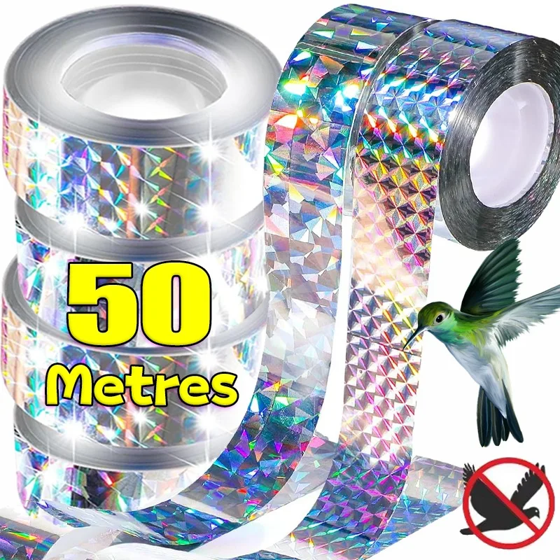 Bird Repellent Scare Tape Double Sided Reflective Anti Bird Tape Bird ...