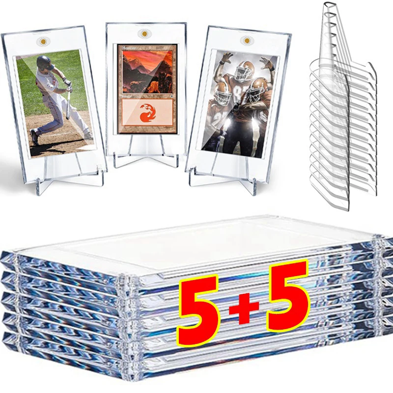 Magnetic-Trading-Card-Protector-with-Display-Stands-35PT-Acrylic-Card ...
