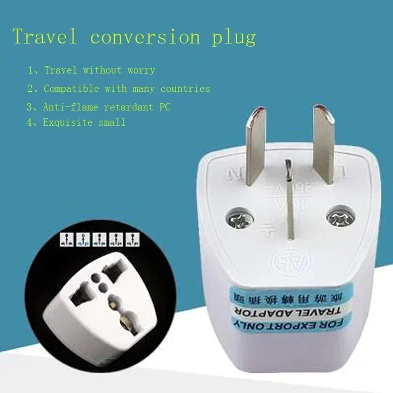 Universal 3Pin AU Power Plug Adapter 3 Pin New Zealand Australia Travel ...