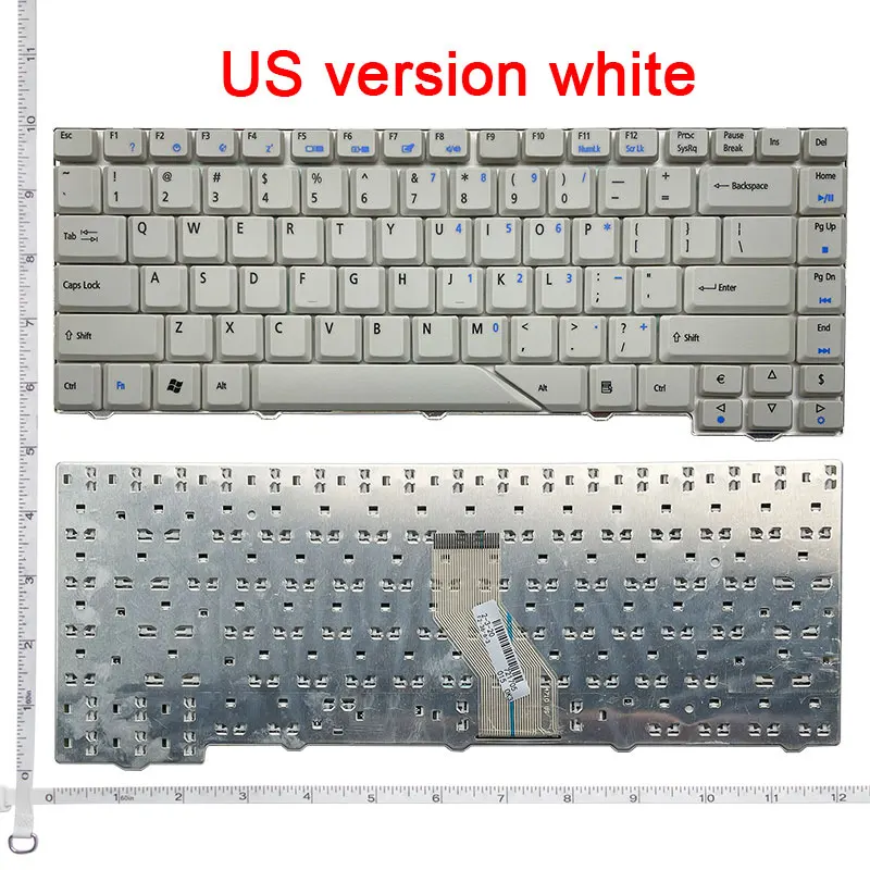 US-White-New-English-Replace-laptop-keyboard-For-Acer-4730-4730Z-ZO1 ...