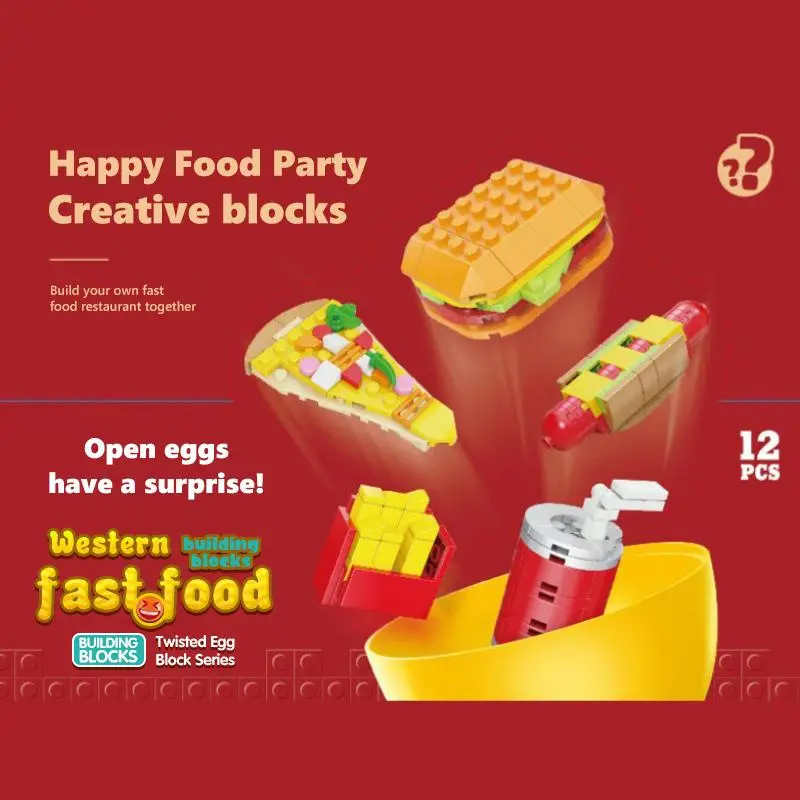 Mystery-Box-Food-Building-Block-Blind-Box-Western-Style-Fast-Food ...