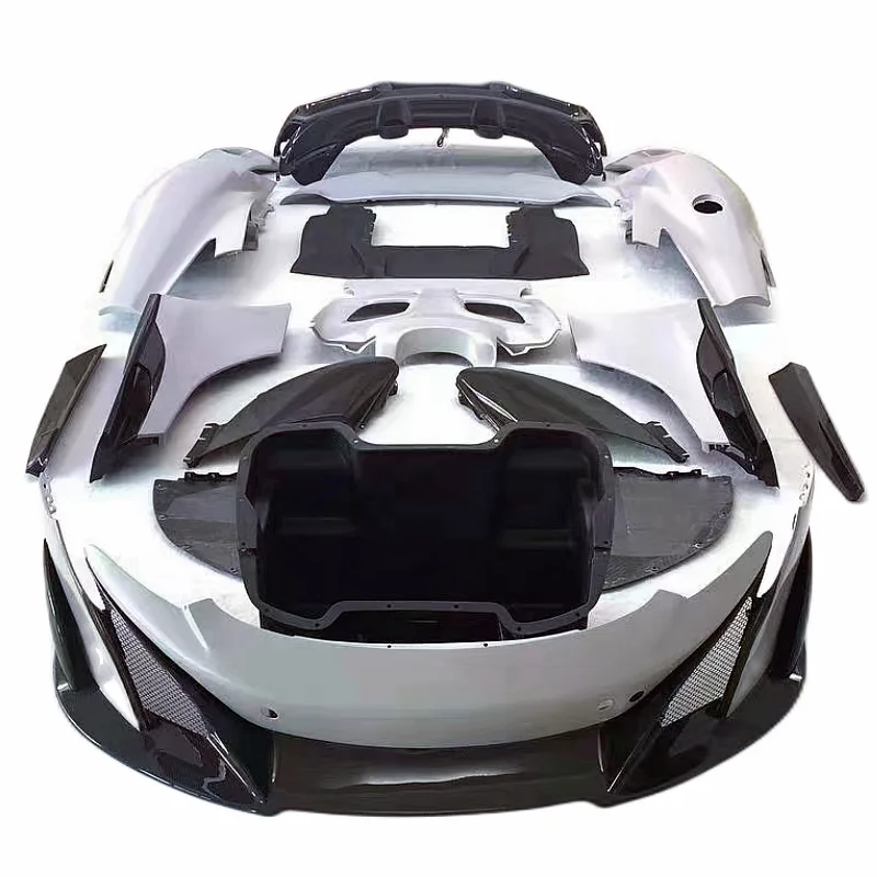 For Mclaren Mp4 12C 650S Upgrade 675LT Style Dry Carbon Fiber Body Kit ...
