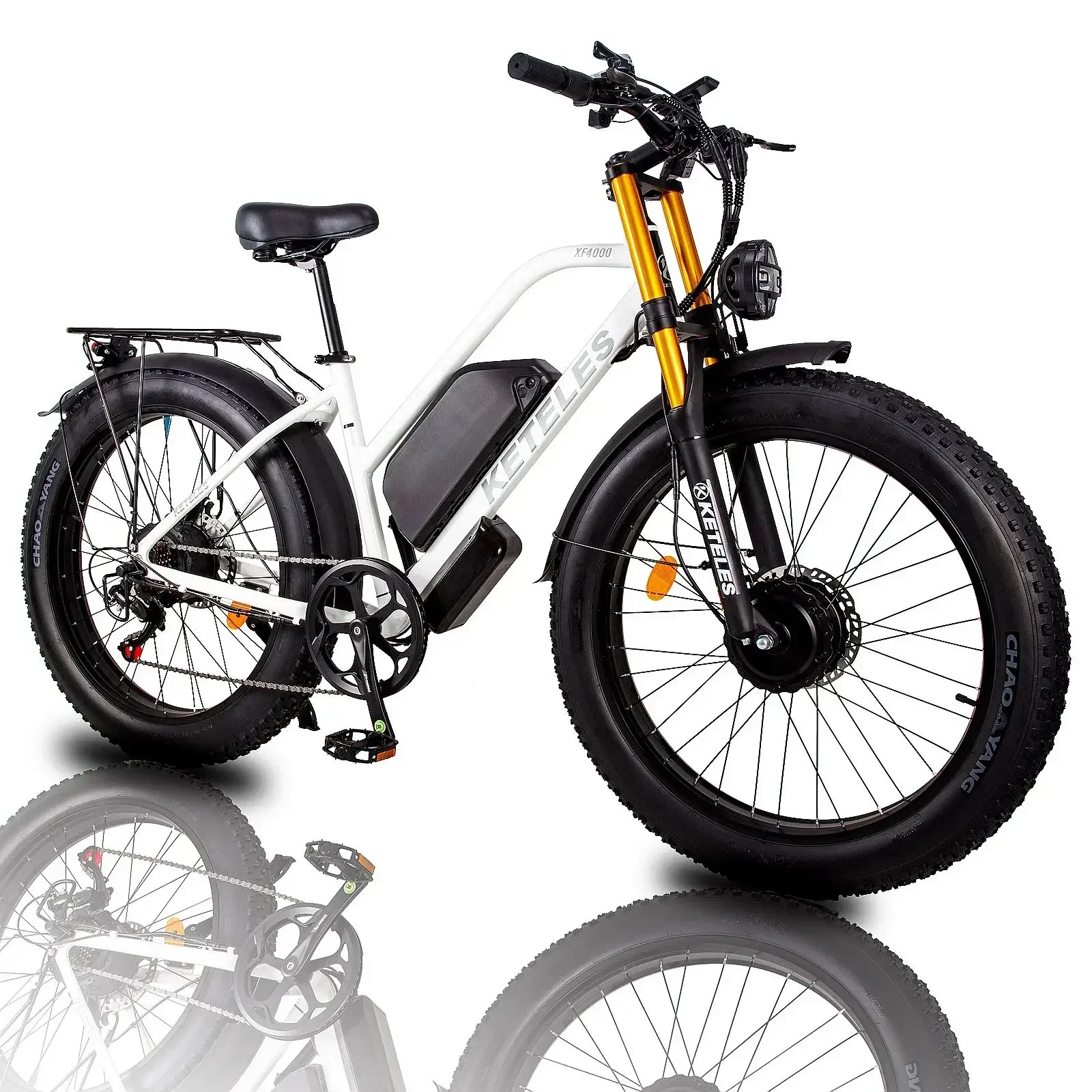 Electric Bicycle 2000W Dual Motor 48V 23AH Battery Hydraulic Brake ...