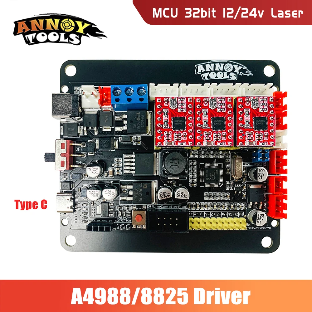 ANNOY TOOLS GRBL1.1 Controller CNC3018 3AXIS Driver Board Support Offline XYZ Limit Switch for ...