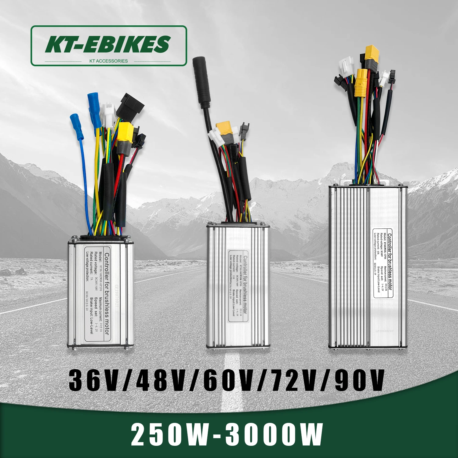 KT Ebike Controller 36V 250W 350W 48V 500W 750W 1000W 1500W Electric ...