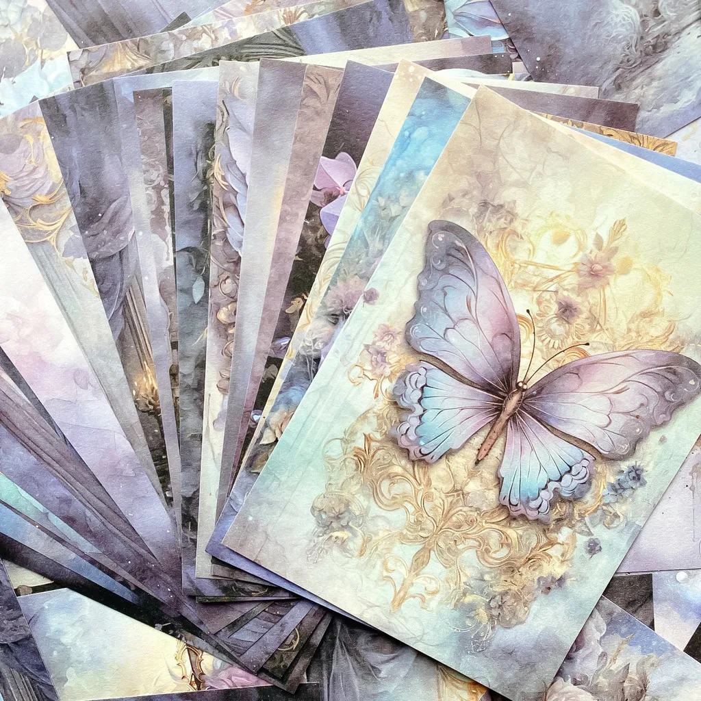 Journamm 300 Sheets Scrapbook Paper Butterfly Aestheti Scrapbooking ...