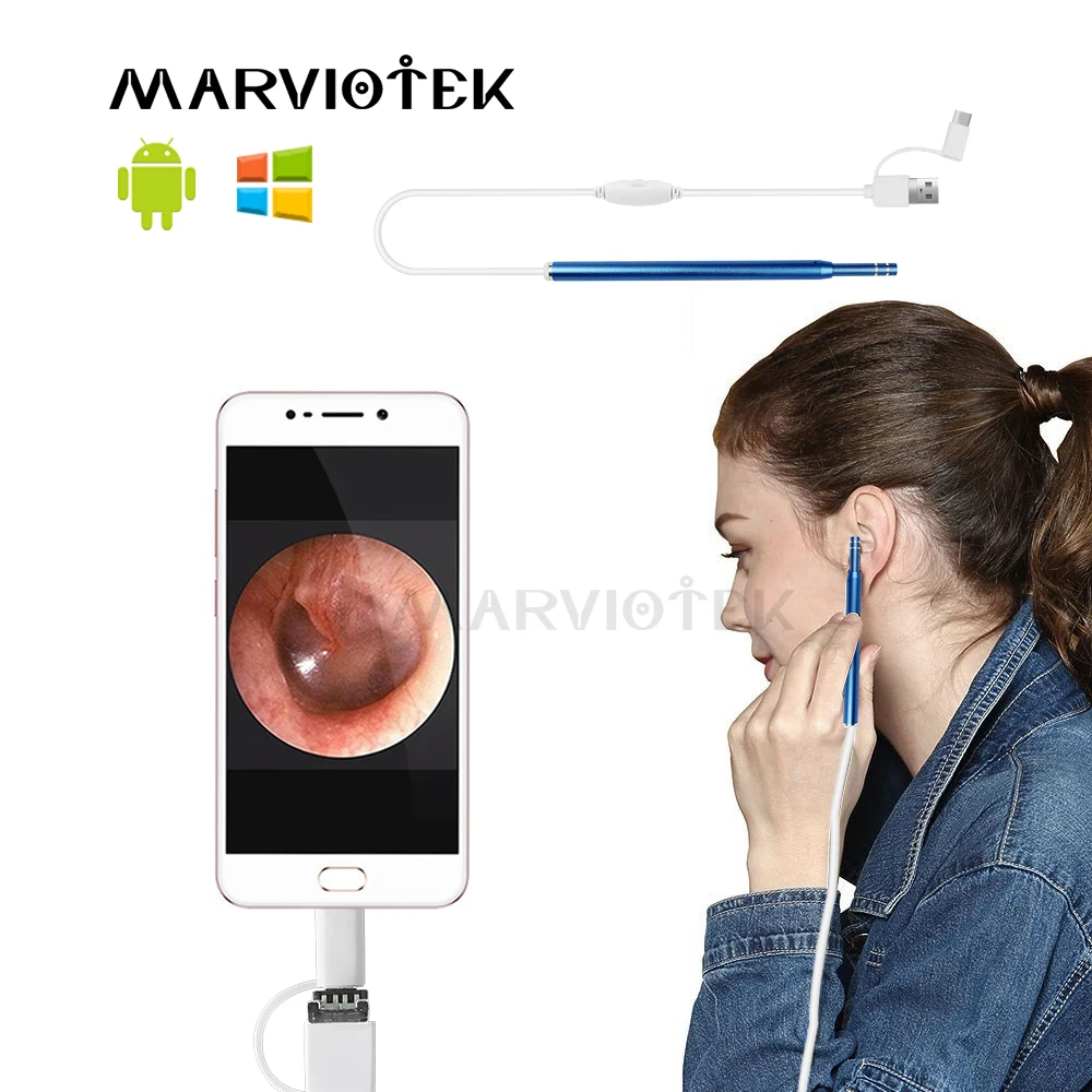 Ear Cleaning Endoscope High Definition Visual Earpick Ear Spoon Health ...
