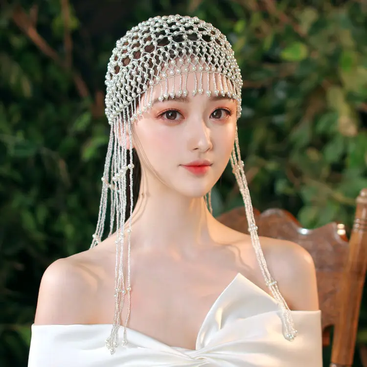 Pure Handmade Beaded Retro Style Versatile Fashion Headdress National ...