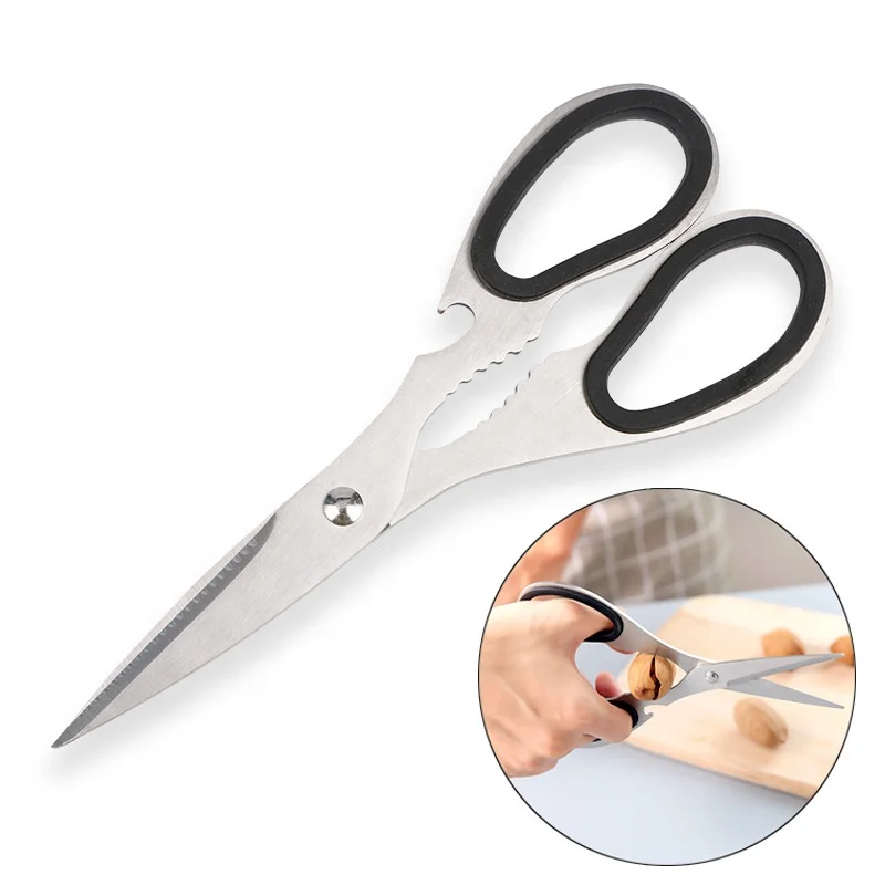 Stainless Steel Kitchen Scissors Multi Functional Household Food ...