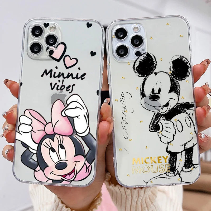 Cute-Disney-Mickey-Minnie-Phone-Case-For-Apple-iPhone-15-14-13-12-11 ...