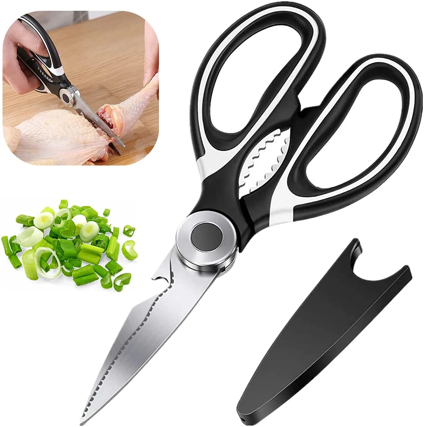 Kitchen Scissors Chicken Bone Fish Scissors Chicken Duck Cutter Shears ...
