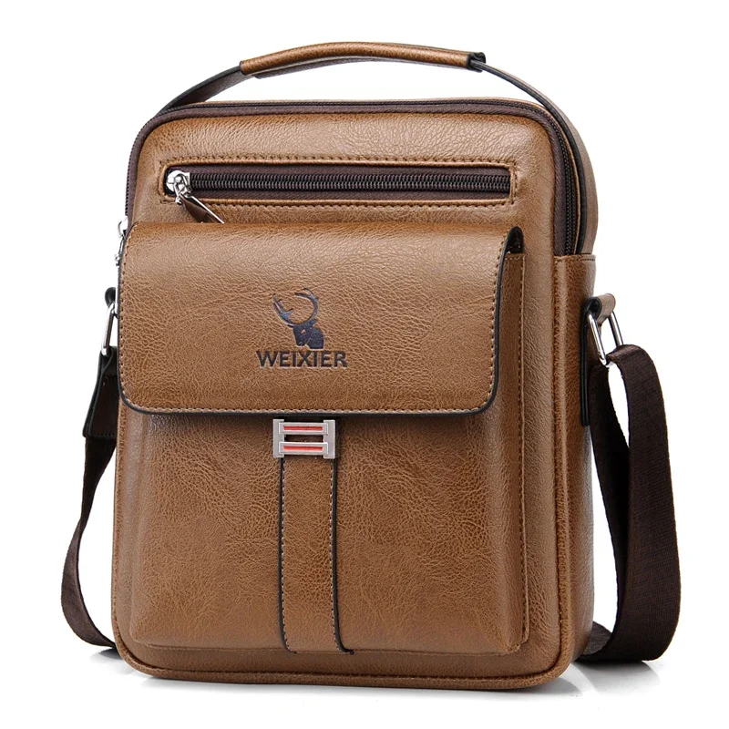 New-Men-s-Shoulder-Bag-Large-Capacity-PU-Men-s-Messenger-Bag-Waterproof ...