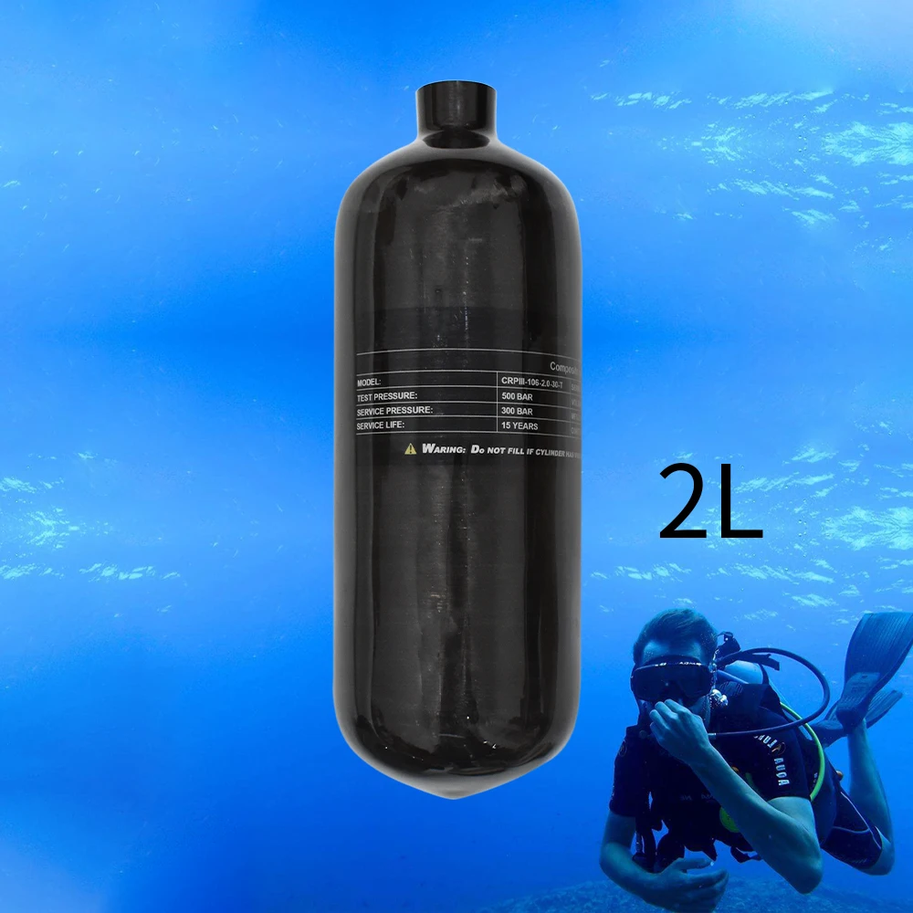 TUXING cilindro de fibra de carbono para buceo, tanque de buceo ...