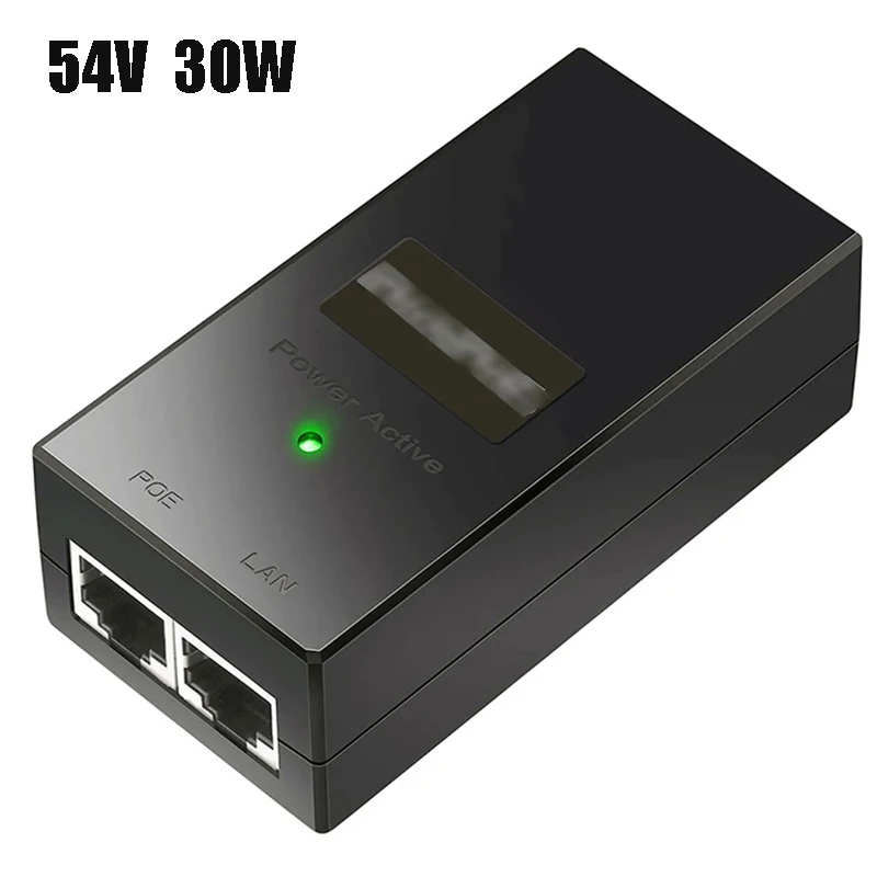 Gigabite-54V-30W-POE-Injector-gigabit-POE-Power-Supply-Adapter ...