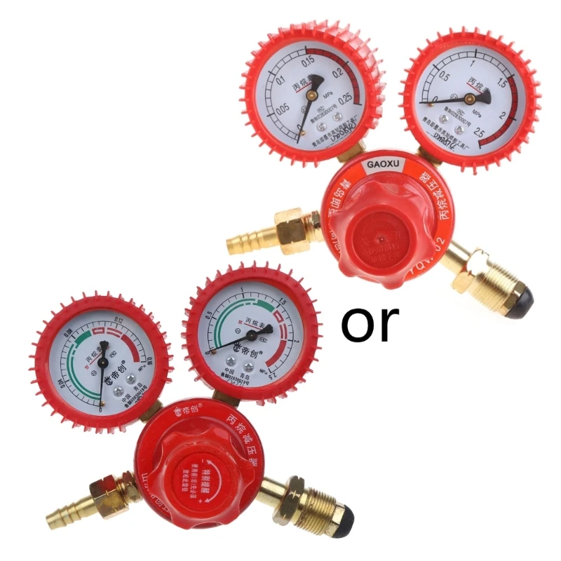 Propane Dial Pressure Gauge Propane Regulator Welding Gas Gauges 0-2 ...