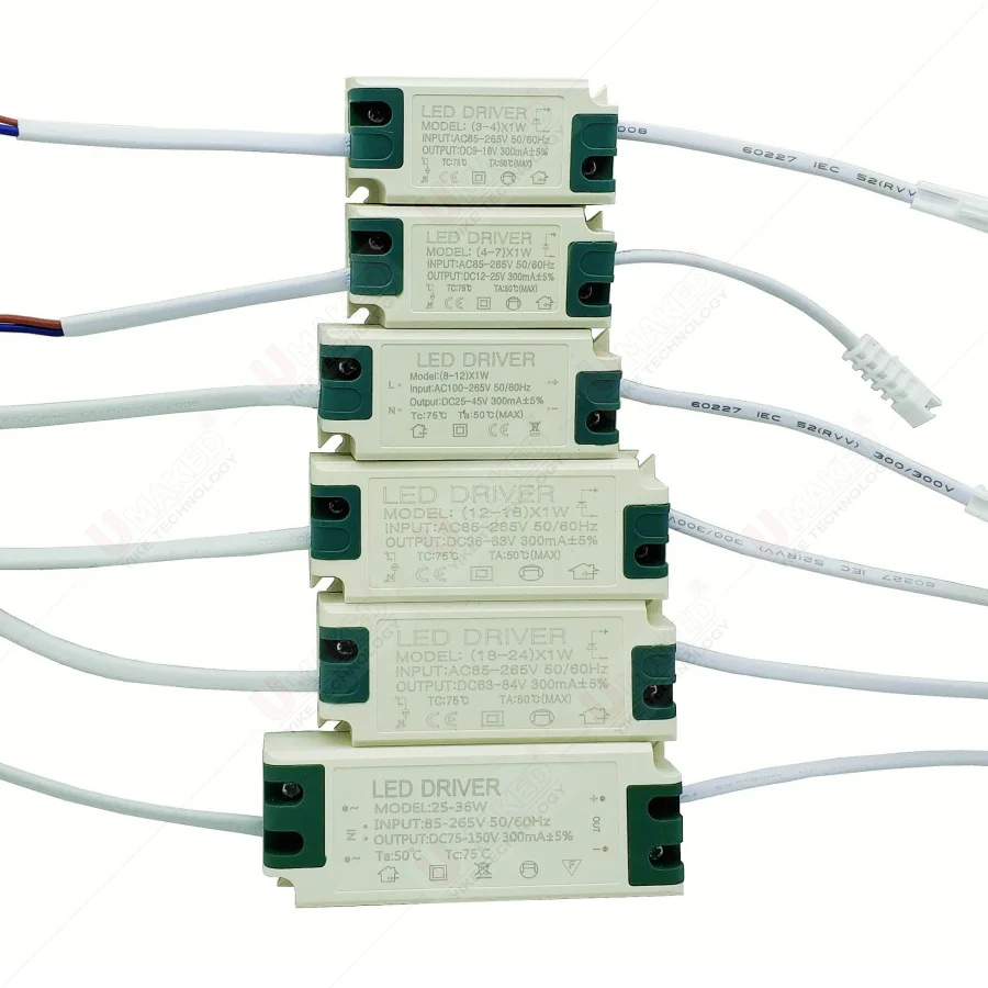 LED-Driver-300mA-1W-3W-5W-7W-12W-18W-20W-25W-36W-Constant-Current ...
