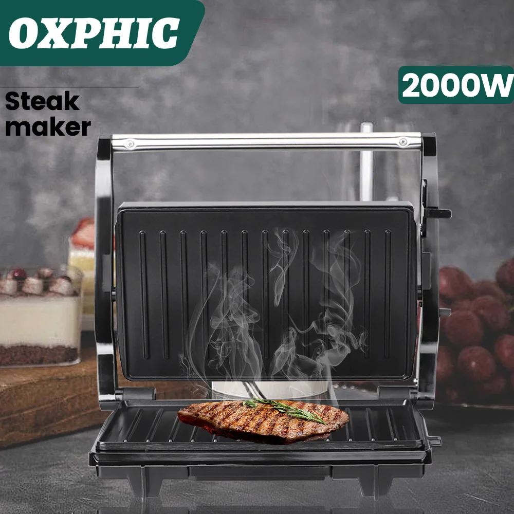OXPHIC-750W-Electric-Steak-Maker-Machine-Panini-Breakfast-Machine ...