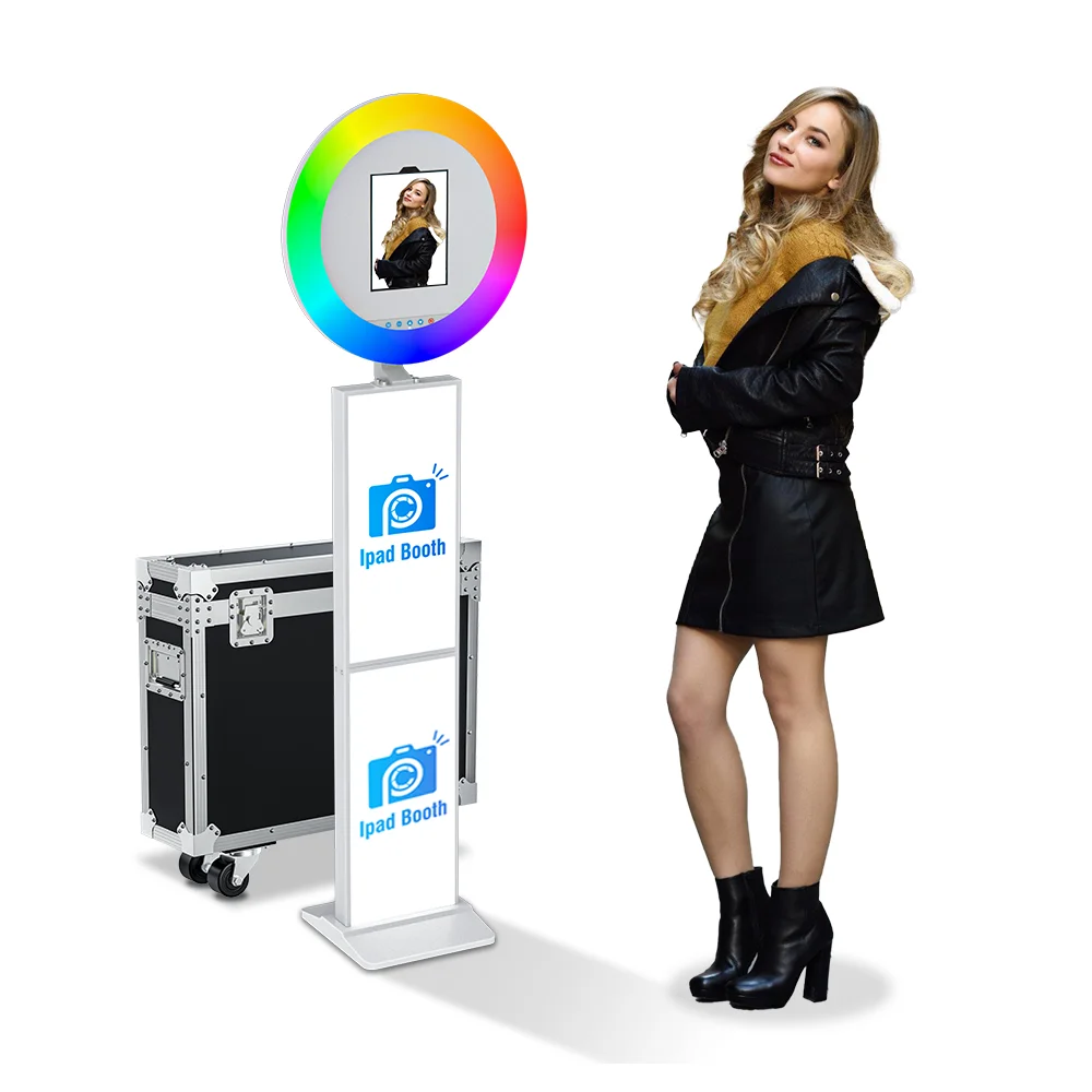 iPad-Photo-Booth-Stand-Portable-Selfie-Photobooth-Machine-with-Ring ...