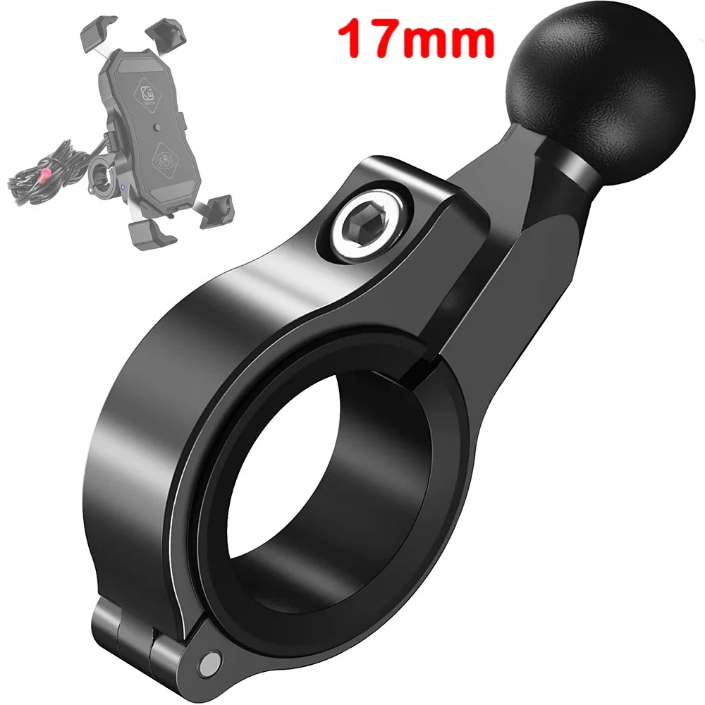 Aluminum Bicycle Motorcycle Fixed Bracket Adapter 17MM Ball Head ...